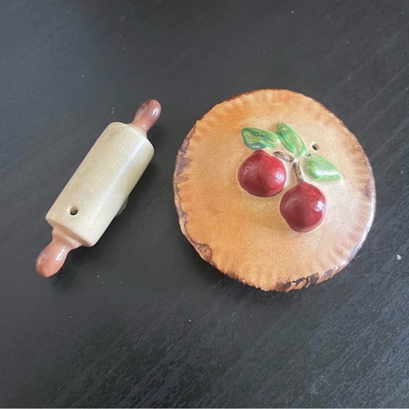 Accents | 5 Deal Vintage Mini Pie Rolling Pin Salt Pepper Shaker Set ...